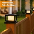 Bosceos 8/ 12 Pack Solar Post Lights Outdoor, Fence Cap Lights for Deck ...