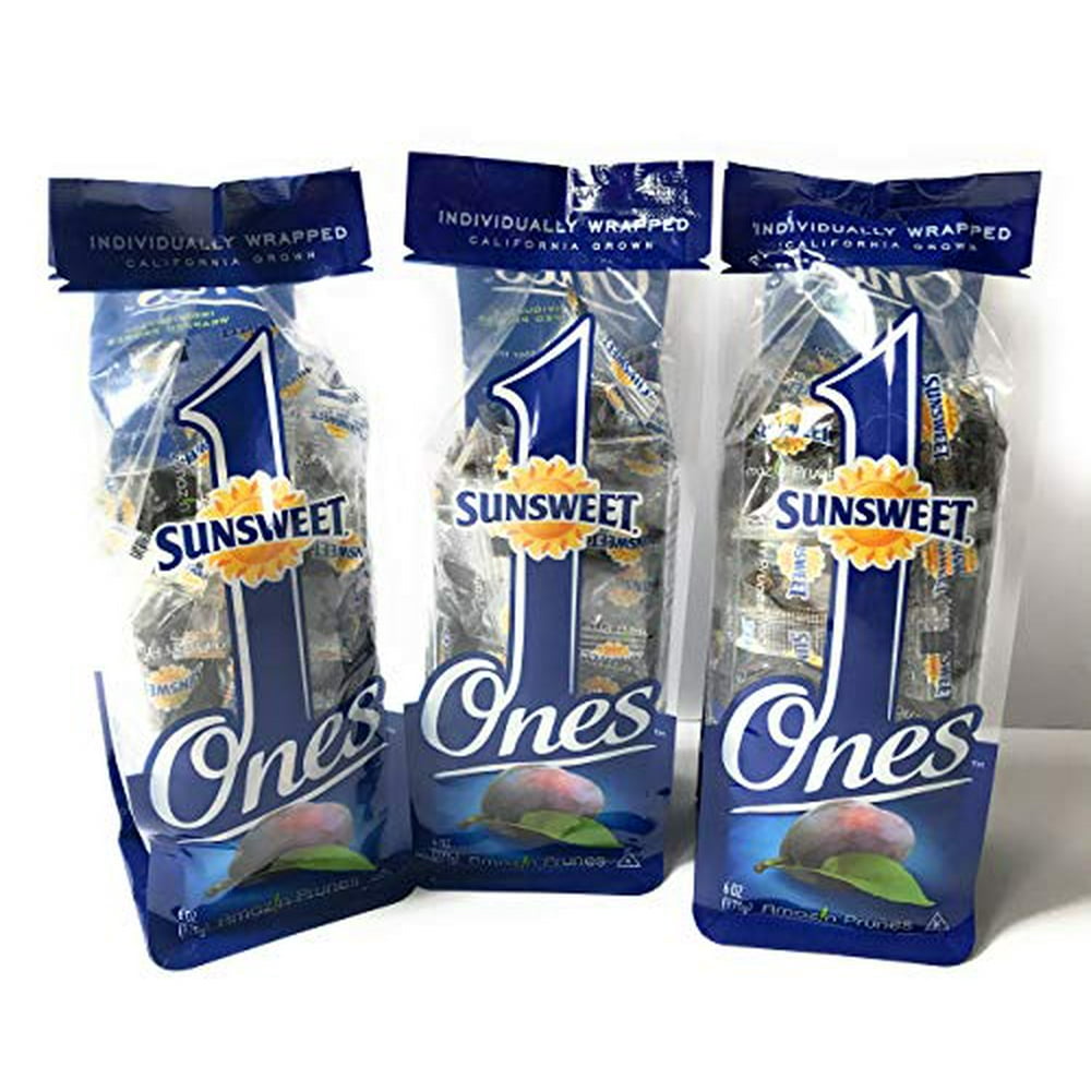 Sunsweet Ones Individually Wrapped California Pitted Prunes - 3 ...