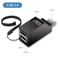 3 Port USB2.0 Hubs Splitter Portable Expander for Laptop Car Tablet Air ...