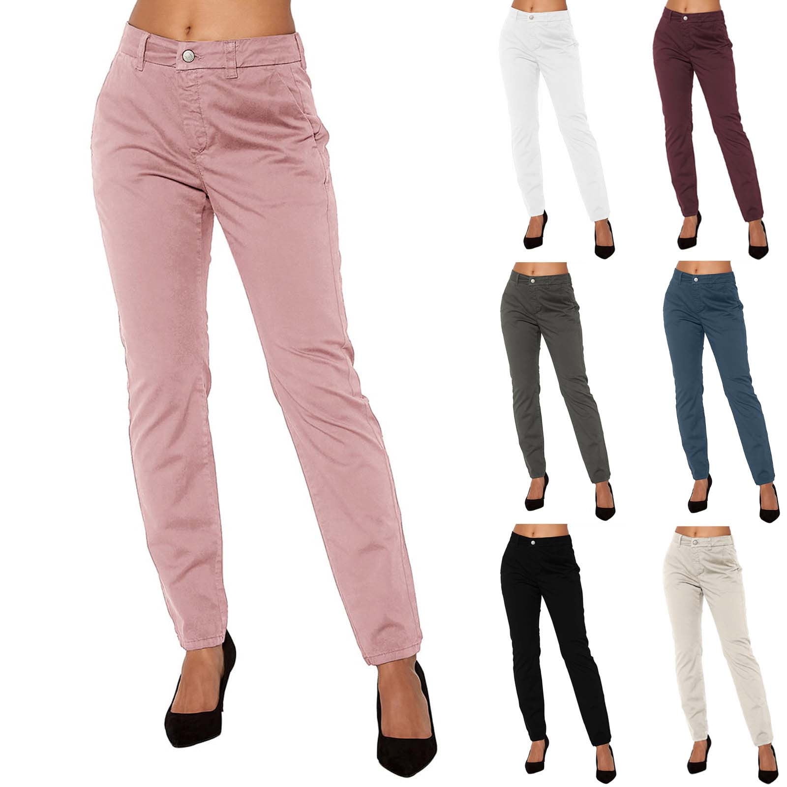 Click here for Fartey Straight Leg Pants For Women High Waist Bus... prices