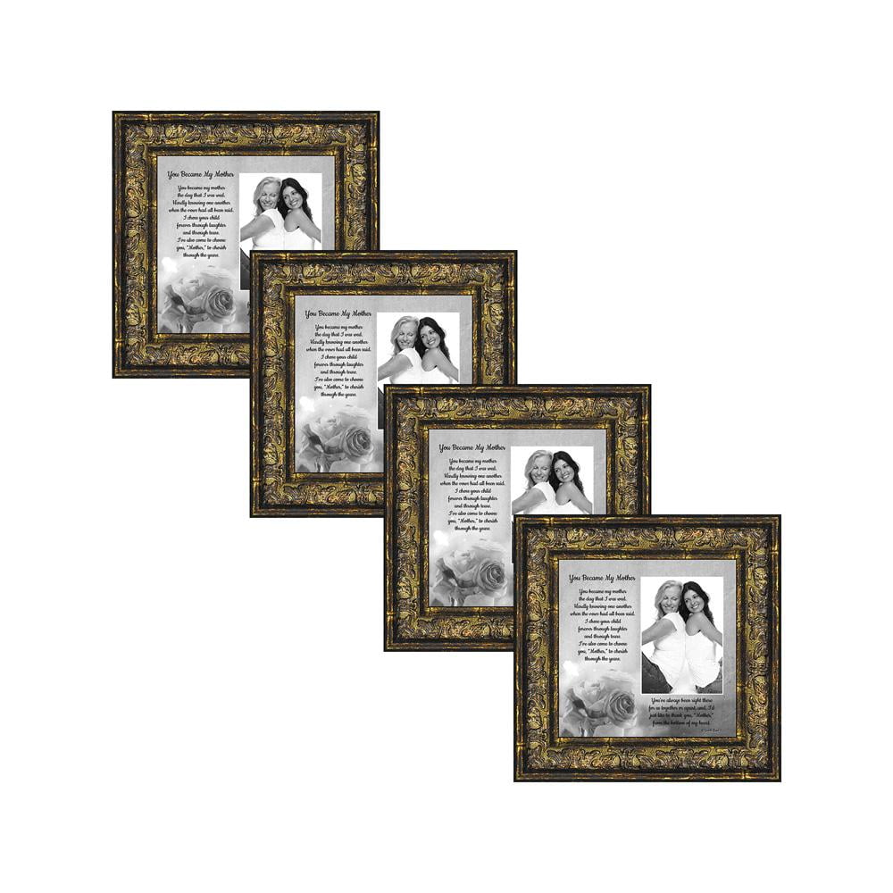 Picture Frame Set, 4 Piece Customizable Multi pack, 4-4x4, for ...