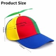 Adult Rainbow Propeller Hat, Spinning Helicopter, Adjustable Snapback ...