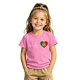 2026 Official Girls Short Sleeve Crewneck Graphic T‑Shirt Heartbeat ...