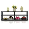 Free Shipping! Furinno Tst No-tools 3-Tier Wide Shoe Storage Rack, Dark ...