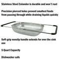 Oneida® 5 Quart Over The Sink Stainless Steel Colander - Walmart.com