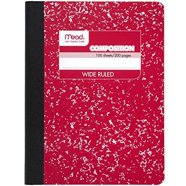 Mead Composition Notebook, Wide Ruled, 100 Sheets, 6 Pack (09910 ...