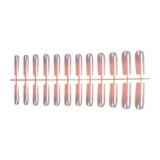 Sinyiin 24 Pieces Long Square Press On Nails Set For Parties Weddings ...