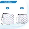 Blue Purple Stars on White Background Quilted Laptop Protective Cases ...