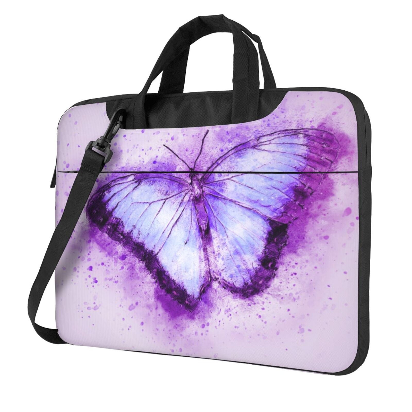 Lilac Butterfly Laptop Bag, 13 inch Laptop or Tablet, Business Casual ...