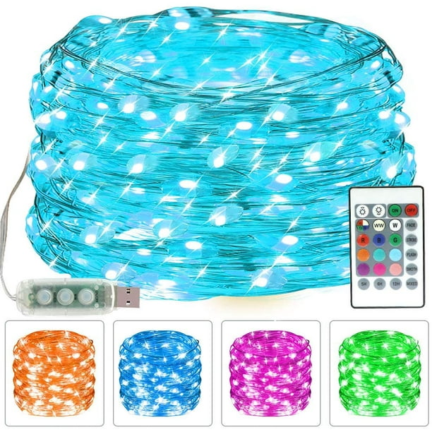 HEYTEA Fairy Lights USB Color Changing LED String Lights for Bedroom ...
