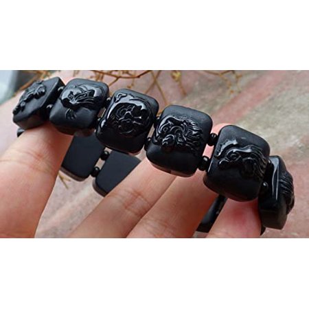 Certified Black Green 100% Natural A JADE Jadeite Bead Beads Bangle 12 ...