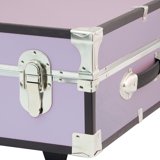Seward Under the Bed 31" Trunk with Wheels & Lock, Lilac - Walmart.com