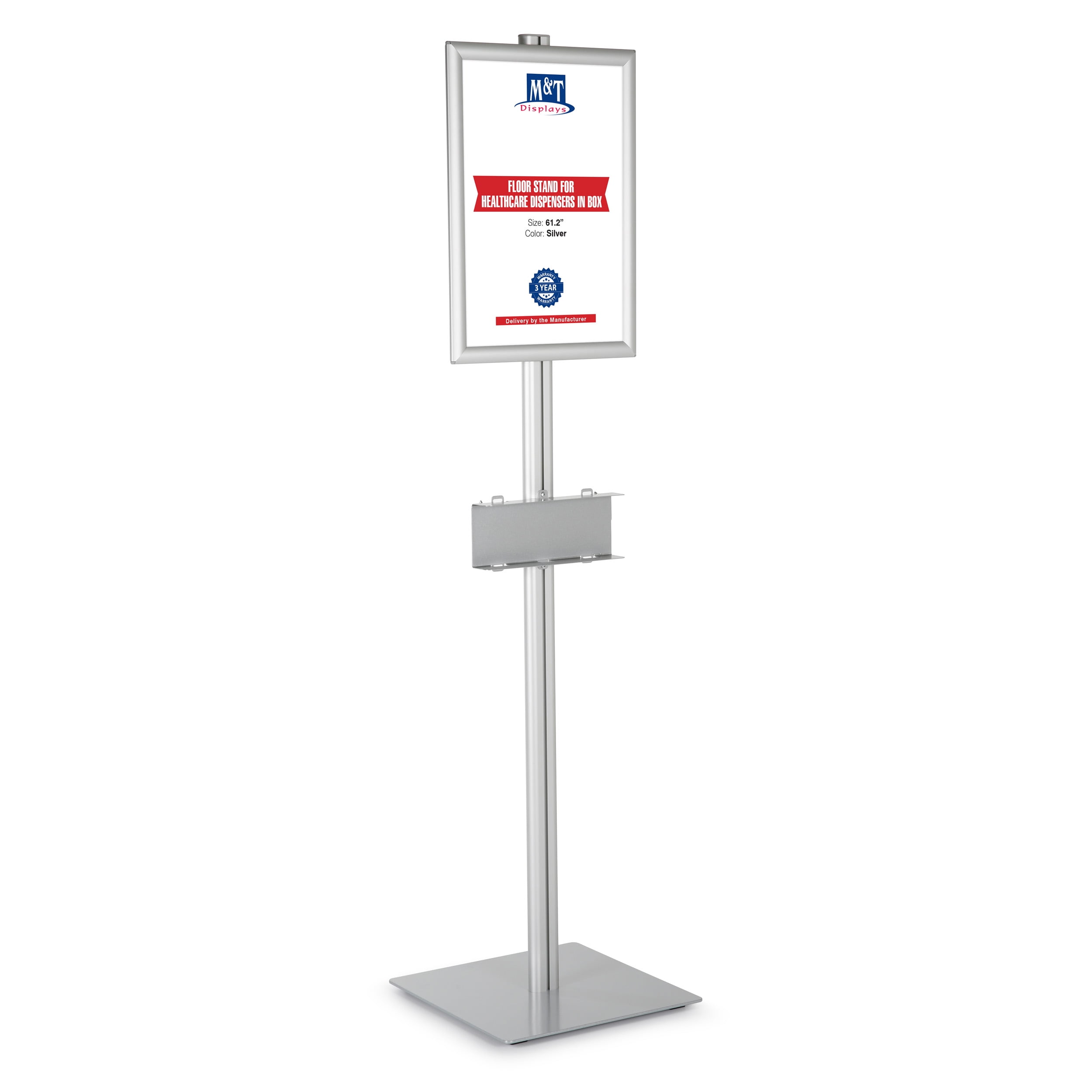 M&T Displays Floor Stand Universal Holder for Healthcare Product Box ...