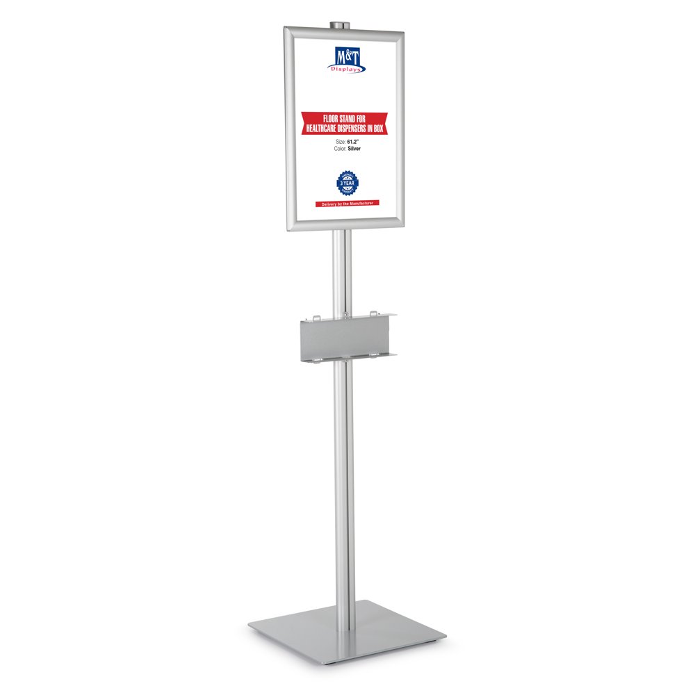 M&T Displays Floor Stand Universal Holder for Healthcare Product Box ...