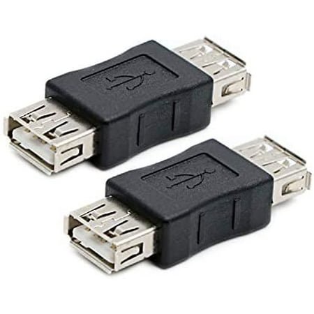 2 Pack USB 2.0 AF/AF Plug Type A Female to Type A Female Adapter ...