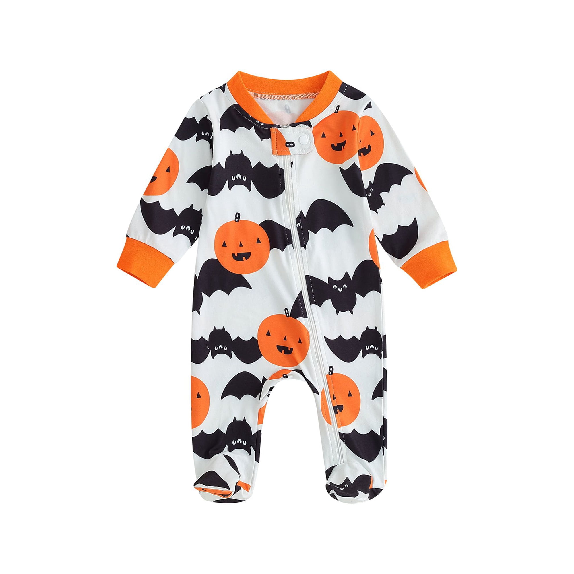 Click here for Gupgi Unisex Newborn Halloween Pumpkin Footed Romp... prices