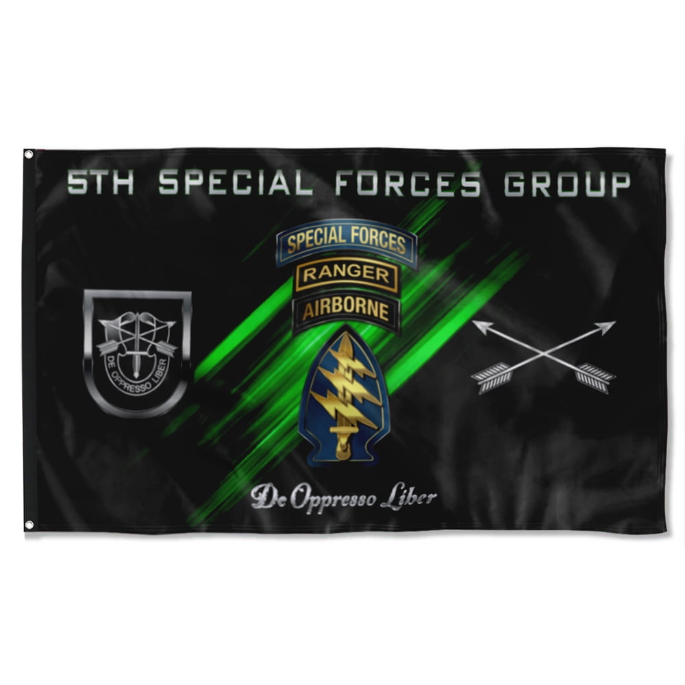 Cayyon 5th Special Forces Group Tabbed Legacy Flag 3x5Feet Military ...