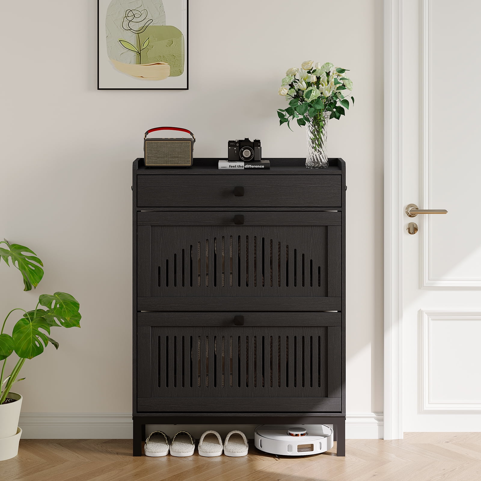 Click here for Akdsteel Shoe Cabinet With 2 Flip Drawers And 1 La... prices