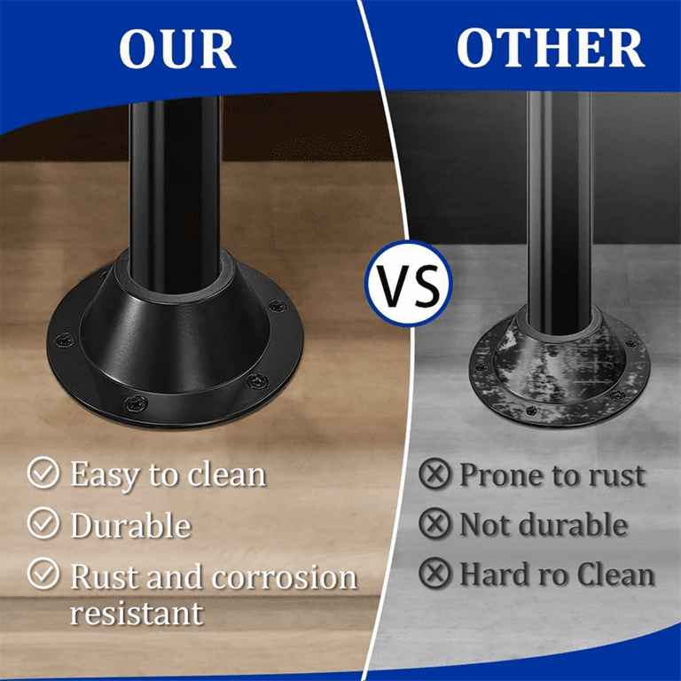 2 Pack RV Table Base RV Pedestal Table Base Flange Table Leg Base Mount Flush Table Floor Mounting Base Plate Walmart