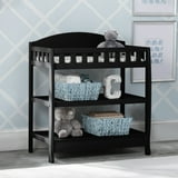 Delta Children Wilmington Changing Table with Pad, Black - Walmart.com