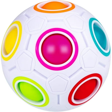 Magic Rainbow Ball Fidget Ball, Puzzle Ball Speed Cube Educational 3d ...