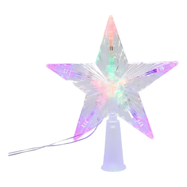 Mini Estrella Navideña Para Punta De Arbol Con 10 Focos Led | Bodega ...