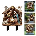 11.81inches Christmas Decorations Rustics Styles Holy Family Nativity ...