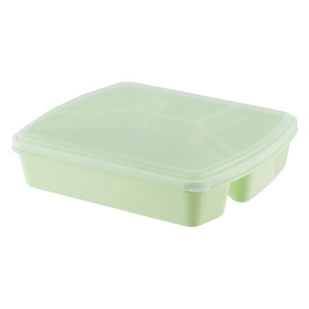 Lunch box with lid reusable bento box made of PP, 4 compartments ...