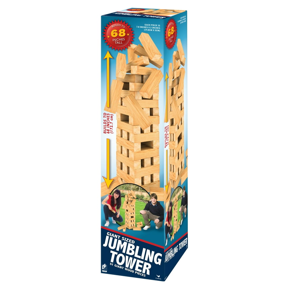 Giant Wood Jumbling Tower - Walmart.com - Walmart.com