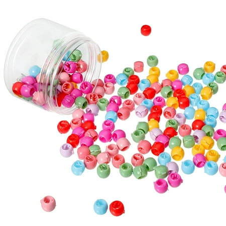 100 Pieces Mini Hair Claw Clips Colorful Bead Hair Pins Clamps Small ...