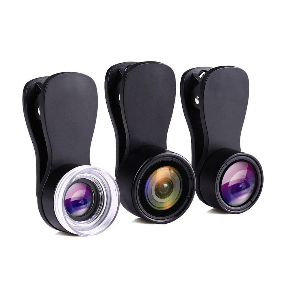 New Premium Clip-on Cell Phone Lens Kit, Wide-Angle Lens 0.36x ...