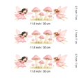 3 pcs pink fairy Cake Strips Edible birthday cake strips, cake side ...