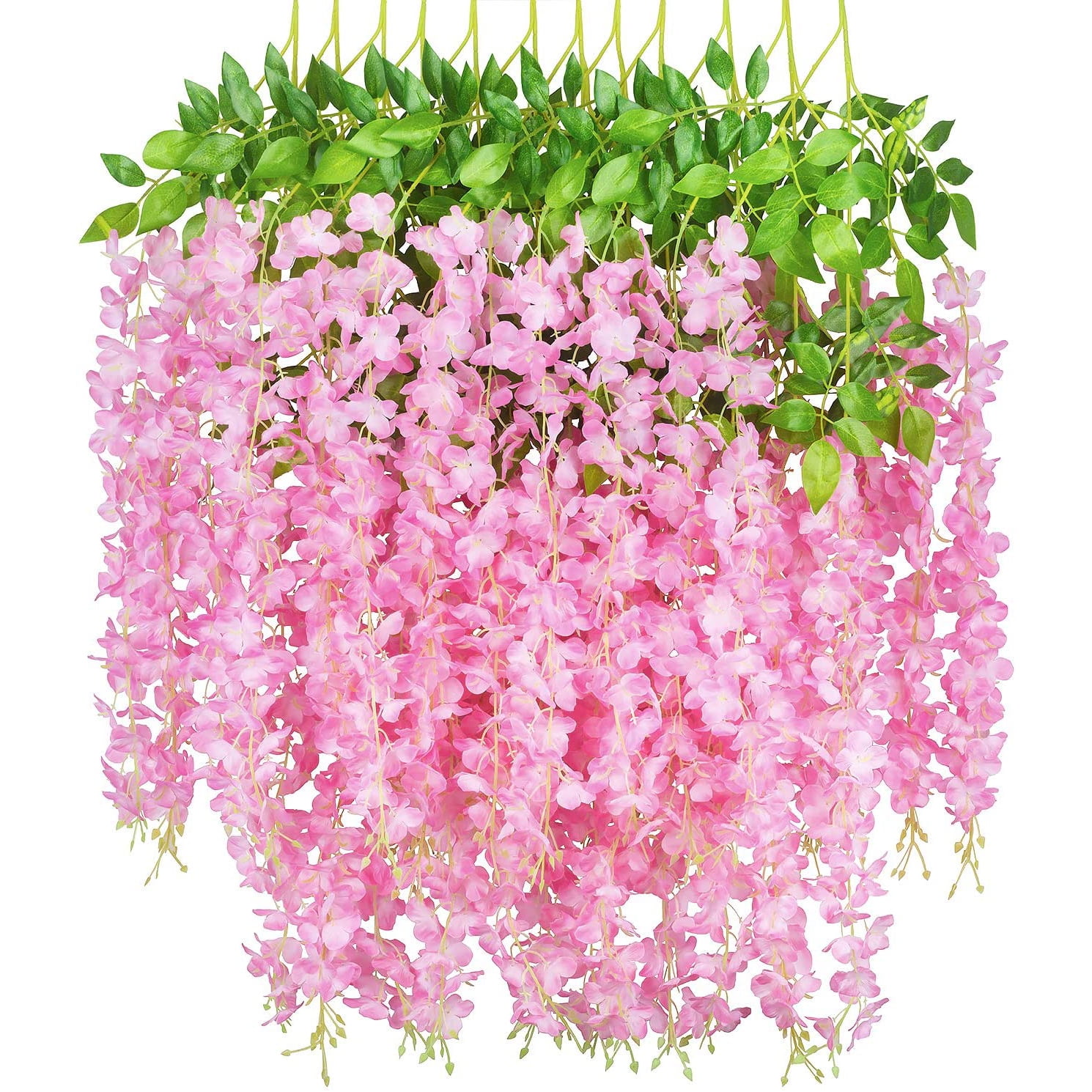 12 Pack 3 6 Feet Piece Artificial Fake Wisteria Vine Rattan Hanging