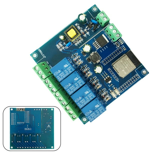 AC/DC ESP32 WIFI Bluetooth 4 Channel Relay Module ESP32-WROOM Development Board - Walmart.ca