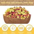 2 Pack 24 Inch Trough Coco Coir Liners for Planters, Pre-Formed Coconut ...