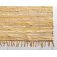 Rugs.com Chindi Cotton Collection Rug – 8' x 10' Yellow Flatweave Rug ...