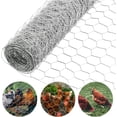 SEBLAFF Galvanized Hexagonal Wire Poultry Netting Mesh for Craft ...