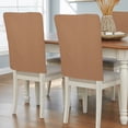 Camel Chair Back Covers Set of 4 Light Brown Solid Background Autumnal ...