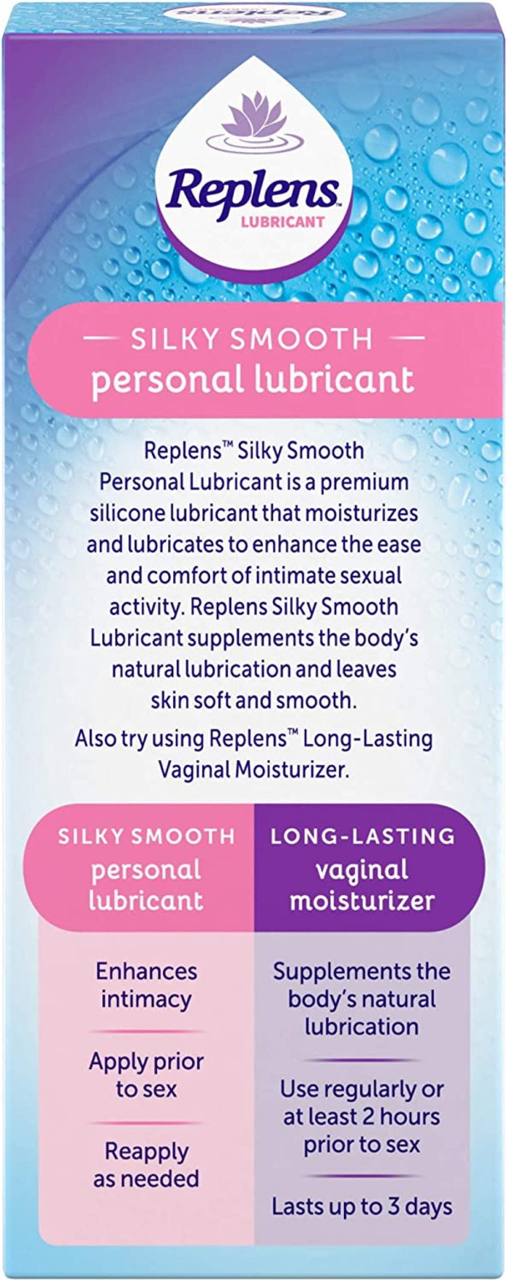 Buy Replens Silky Smooth Personal Lubricant . fl oz bottle Online at ...