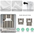Black Beige Stripes Swag Curtains Valance and Tier Set, Lines Modern ...