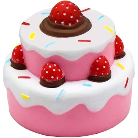 FanShow Scented Slow Rising Pink Strawberry Cake Squishy Kawaii Squishy ...