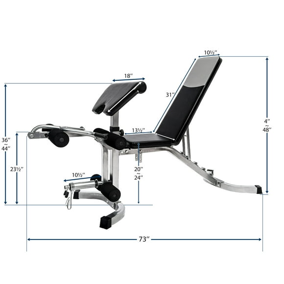 Leg Extension And Curl Bench