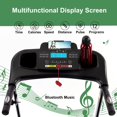 2 5hp Foldable Treadmill With Bluetooth And Incline Compact Electric