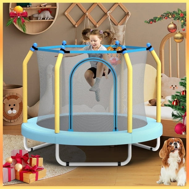 Mersco 55inch Kids Trampoline for Toddlers, Indoor & Outdor Trampoline ...