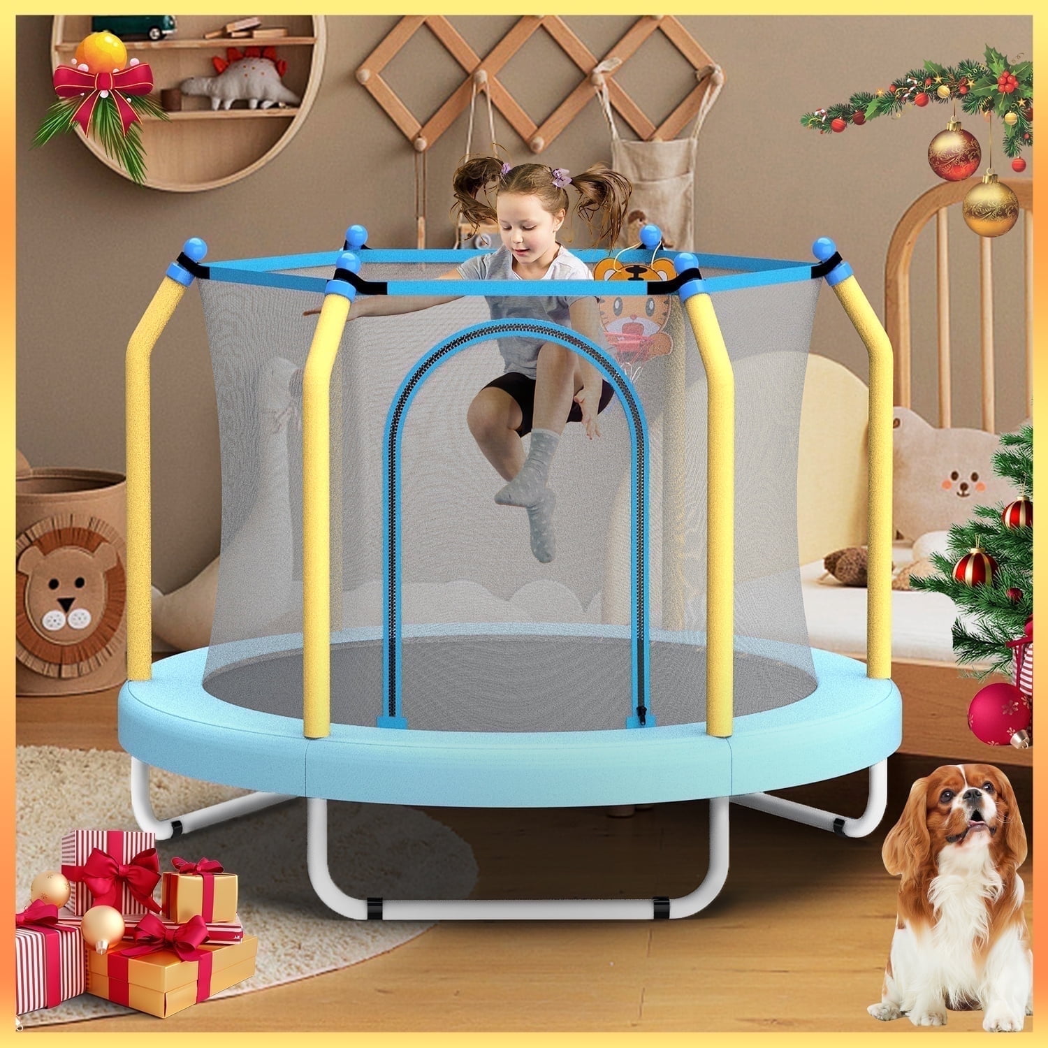 Click here for Mersco 55inch Kids Trampoline For Toddlers  Indoor... prices