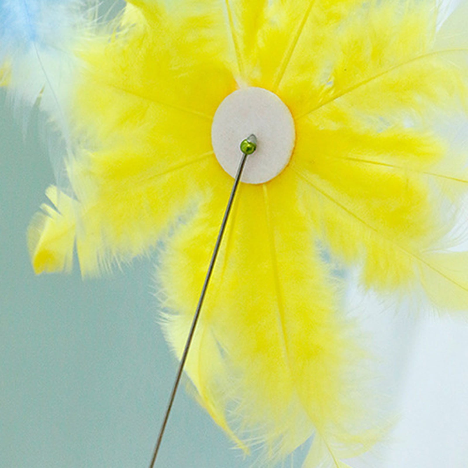 Yasu Cat Toy Relieve Stress Sleek Handle Attractive Snowflake Windmill ...