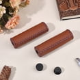 1 Pair Imitation Leather Handlebar Covers for Bicycle Column Camel 121 ...
