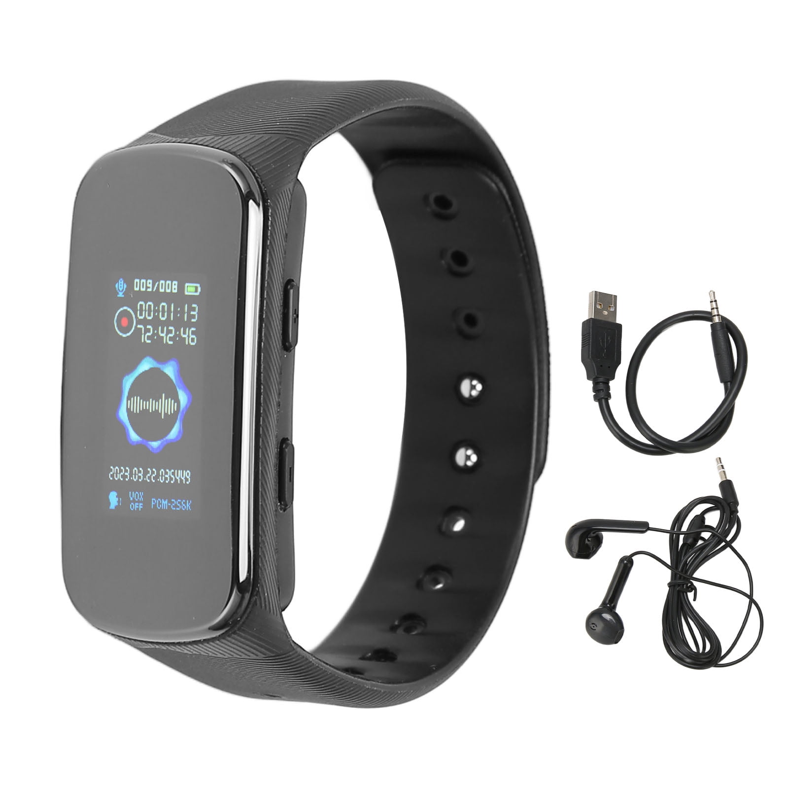 Grabadora de voz, reloj con reducción de ruido, HIFI, función MP3 ...