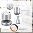4PCS Adjustable Metal Furniture Legs - Stainless Steel Round Cabinet ...