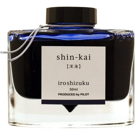Pilot Iroshizuku Fountain Pen Ink - 50 ml Bottle - Shin-kai Deep Sea ...